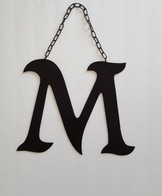 Letter M. Black M. Large Metal M. Metal Letter M. Wedding - Etsy