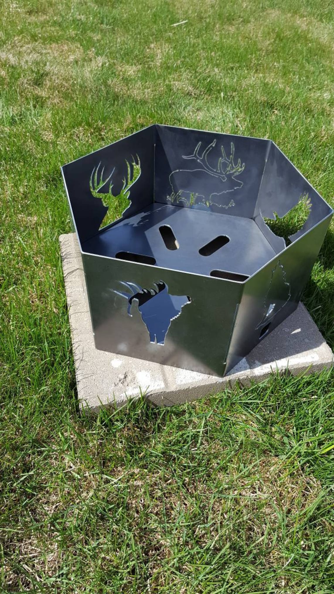 Fire Pit. Wildlife Fire Pit. Nature Fire Pit. Metal Decor. | Etsy