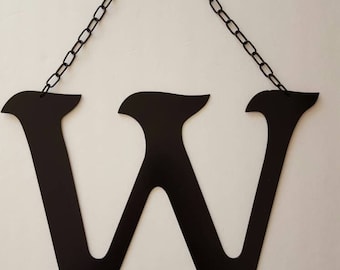 Black Metal Letter W - Etsy