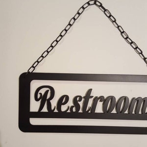 Metal Wall Art. Restroom Sign. Metal Restroom. Bathroom Sign. Metal ...