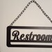 Metal Wall Art. Restroom Sign. Metal Restroom. Bathroom Sign. Metal ...