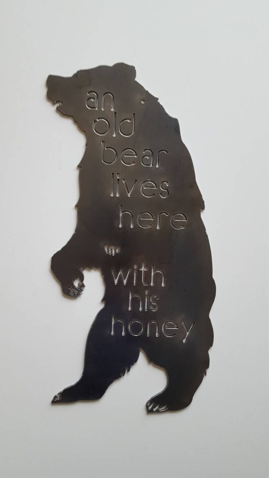 Bear Sign. Humorous Bear Sign. Wildlife Decor. Metal Bear Decor ...