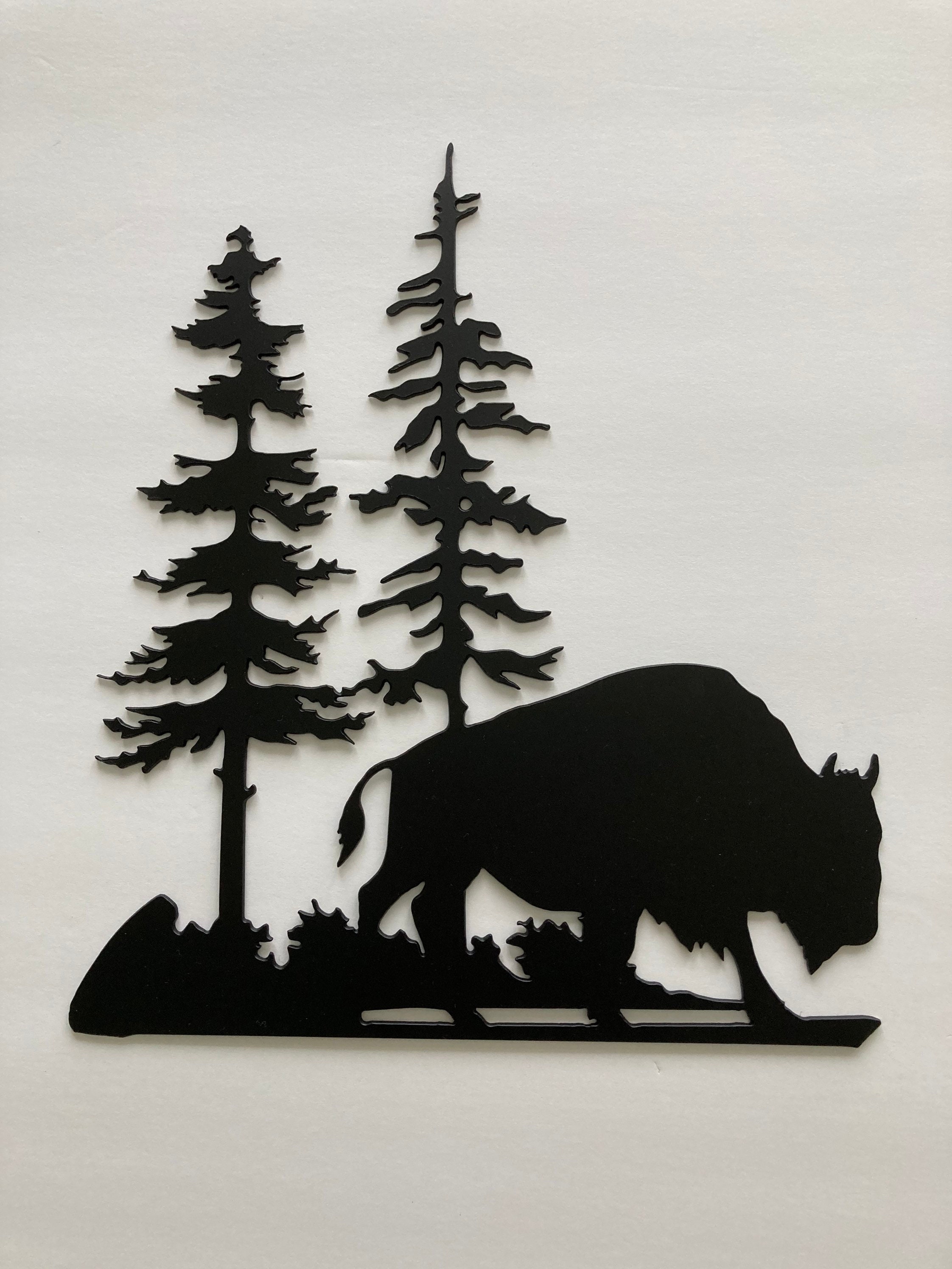 Buffalo Welcome Metal Sign. Buffalo Decor. Wildlife Welcome | Etsy