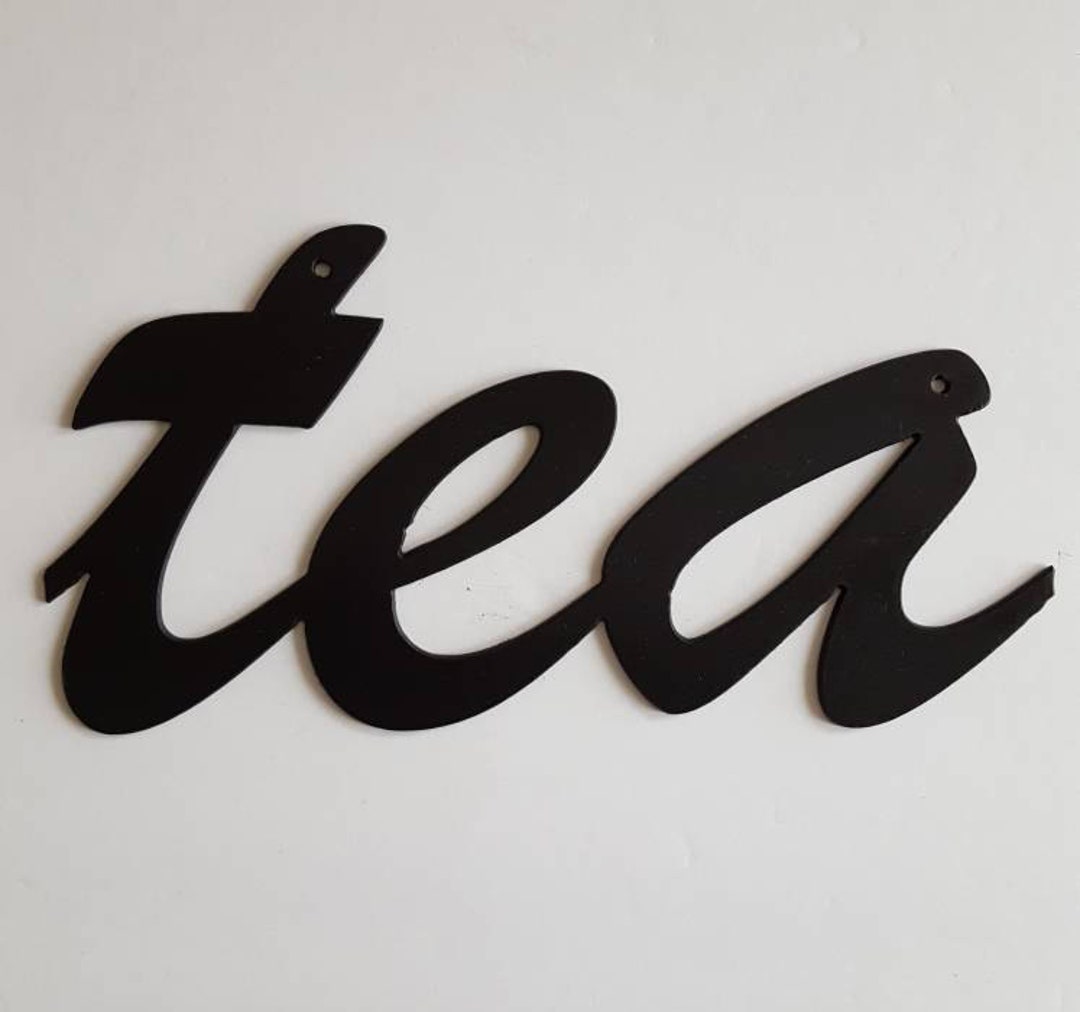 Tea Sign. Metal Wall Art. Kitchen Decor. Metal Tea. Metal Decor. Home ...