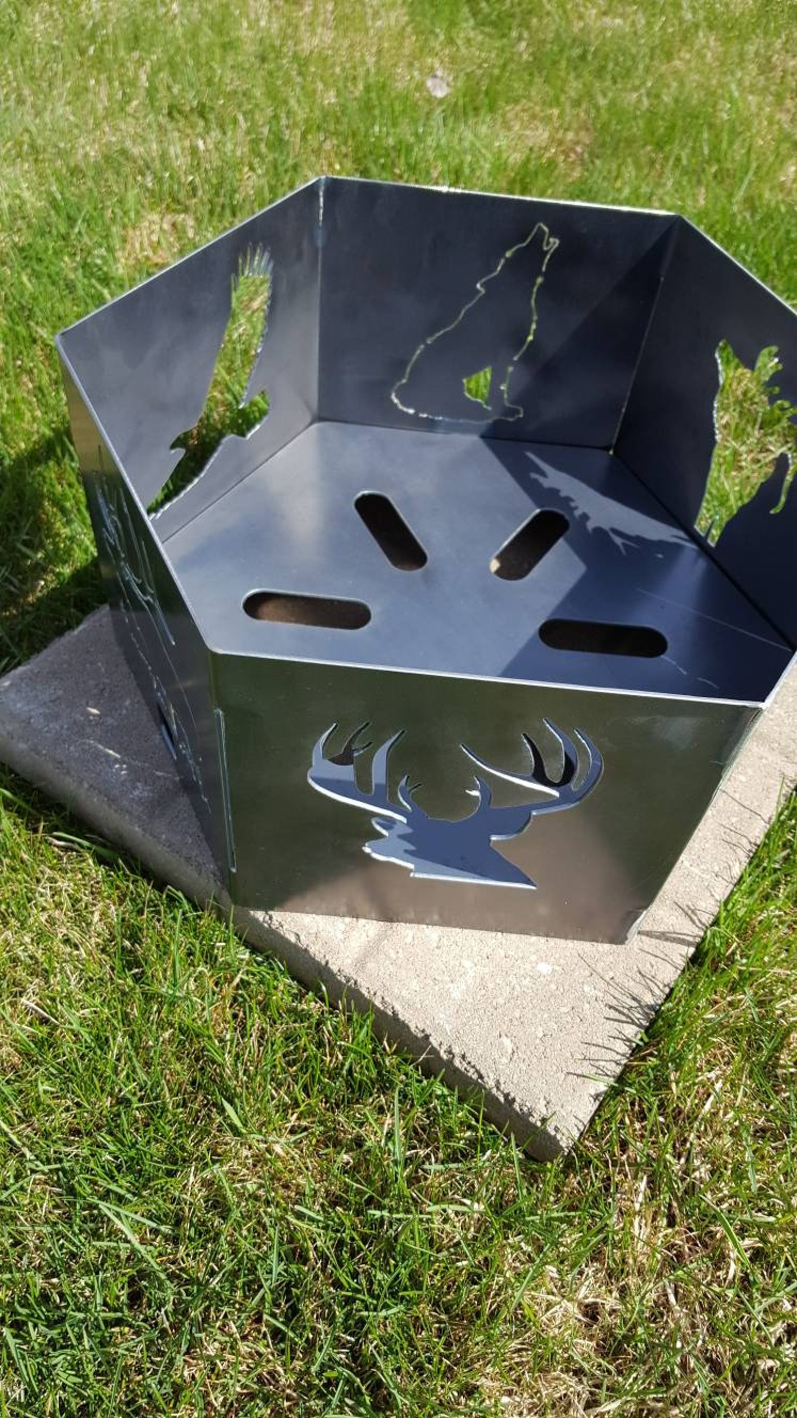 Fire Pit. Wildlife Fire Pit. Nature Fire Pit. Metal Decor. | Etsy