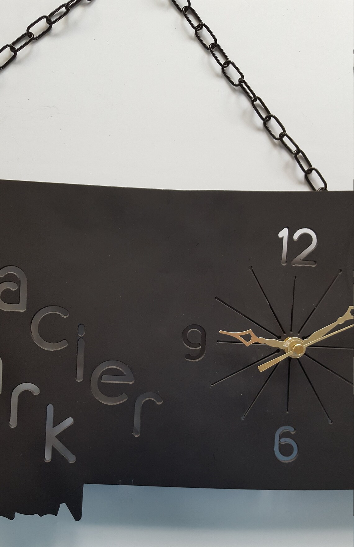 Montana Clock. Glacier National Park Clock. Montana Souvenir. Montana ...