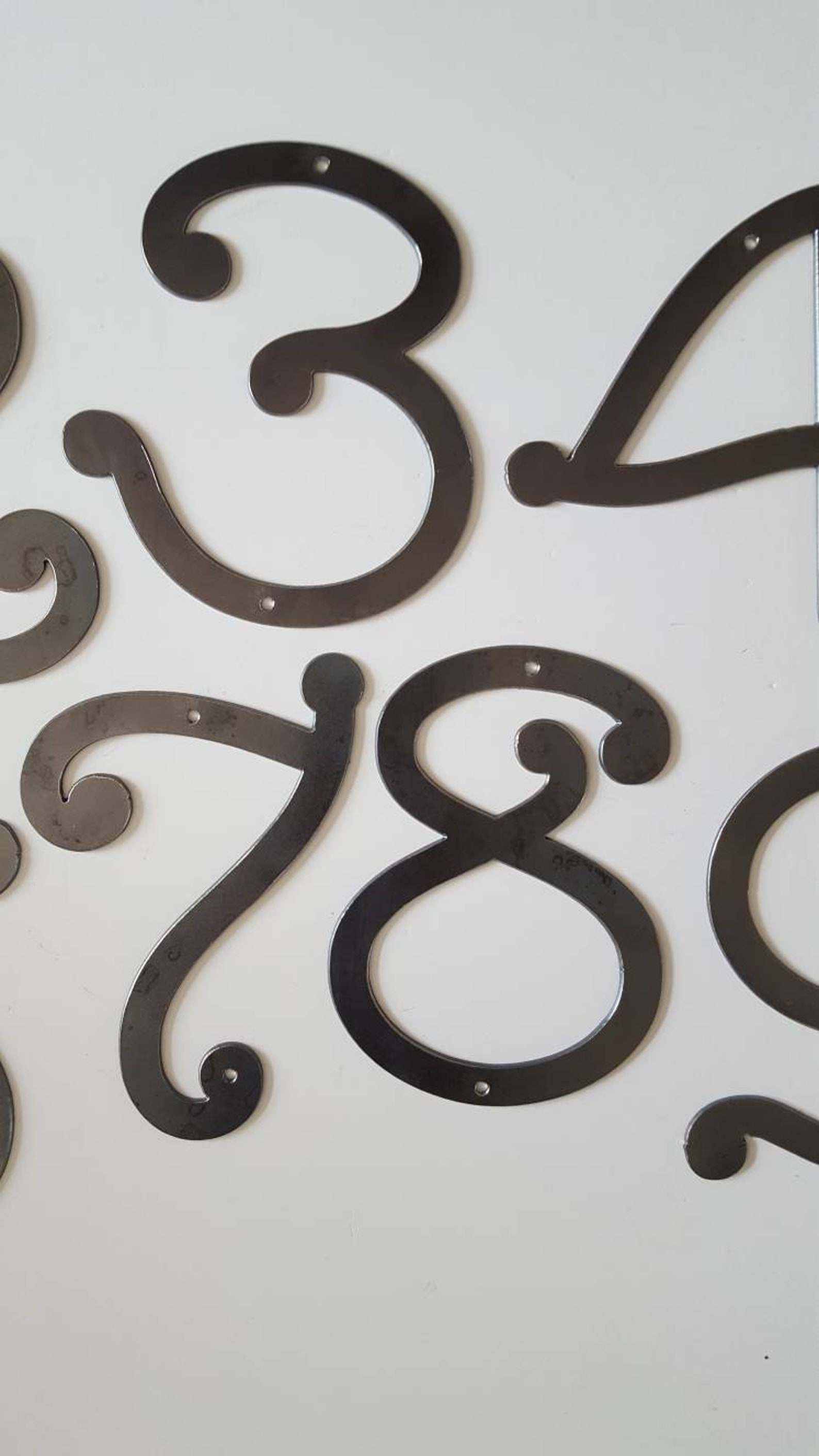 8 Inch House Numbers. Large House Numbers. 8 Inch Metal House Numbers ...
