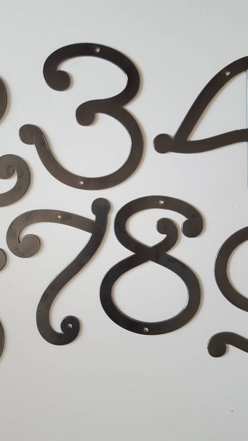8 Inch House Numbers. Large House Numbers. 8 Inch Metal House - Etsy