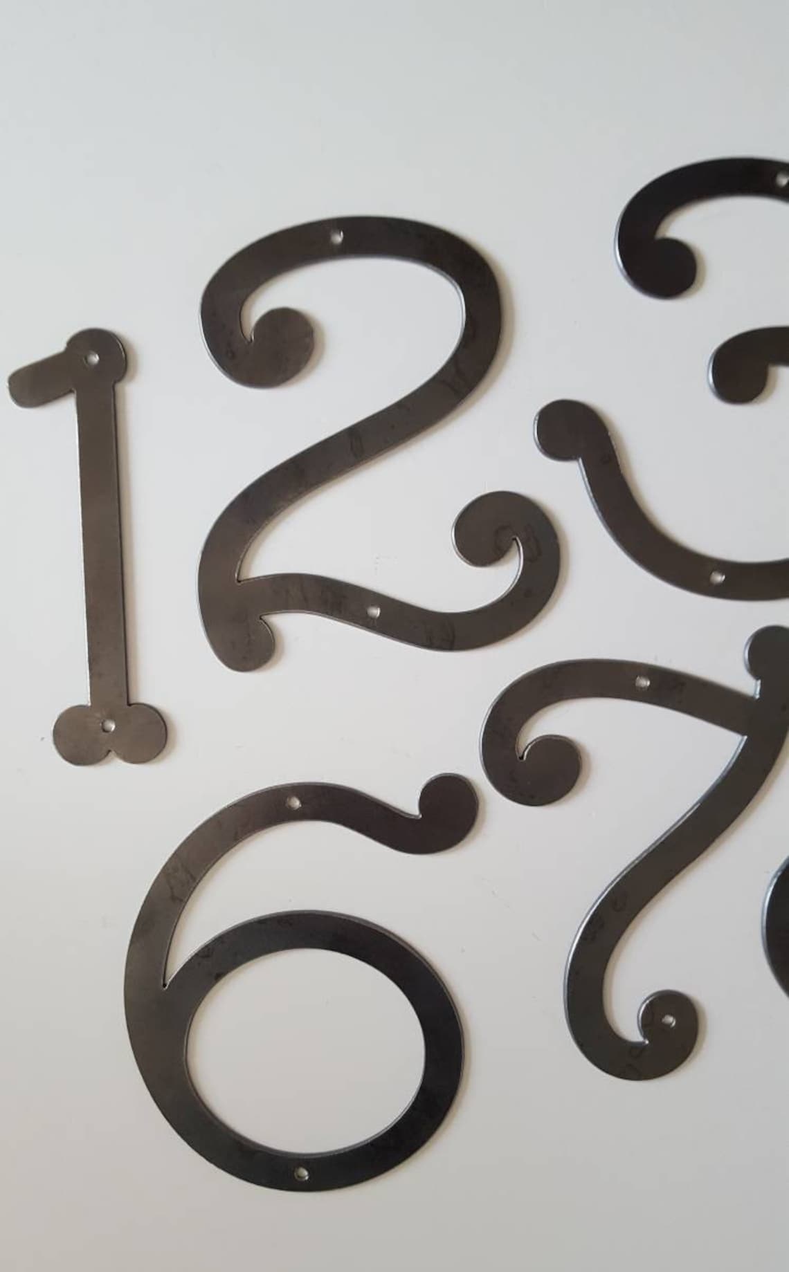 6 Inch House Numbers. Large Metal House Numbers. Large House - Etsy