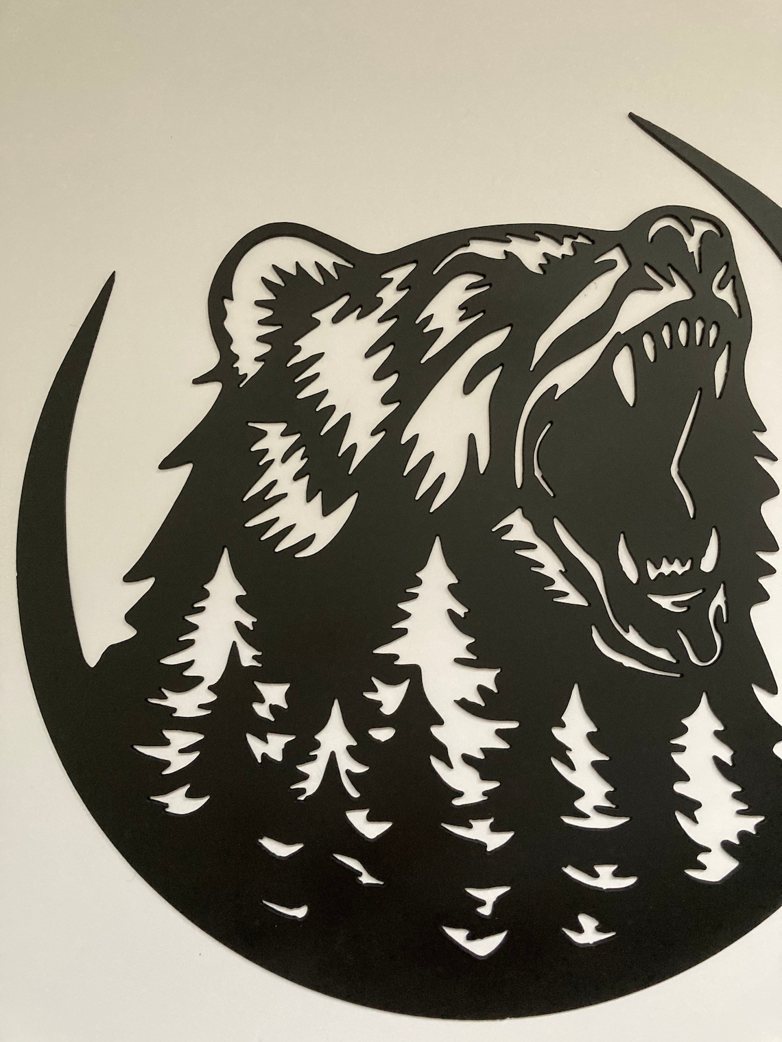 Grizzly Bear Metal Wall Art. Wildlife Decor. Metal Bear - Etsy