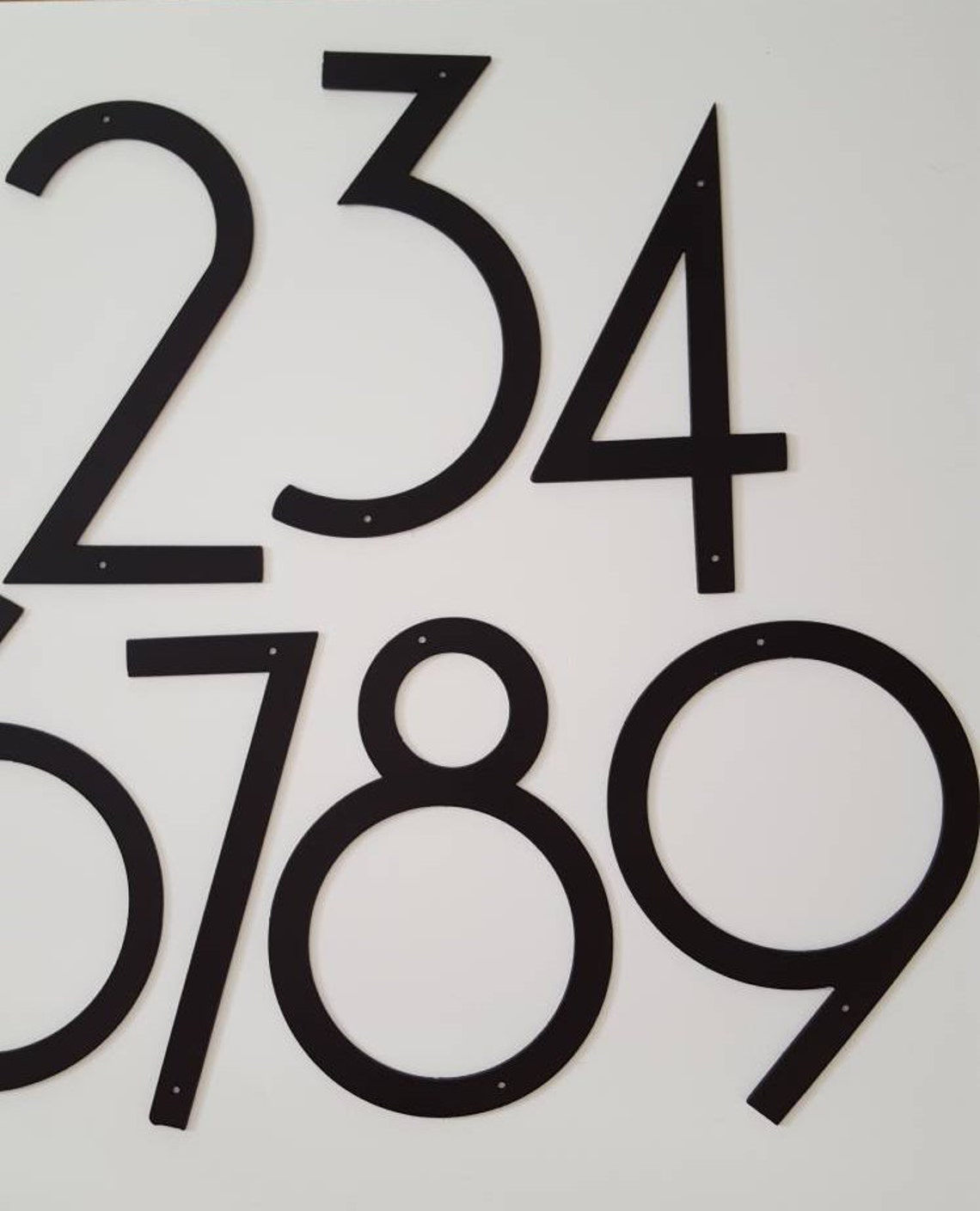 Modern Font 10 Inch House Numbers and Letters. House Numbers and Street ...