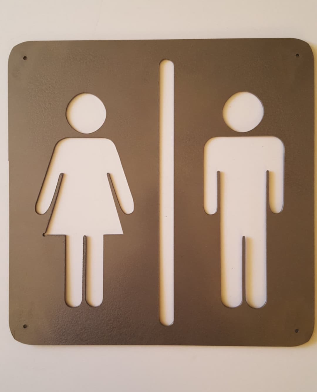 Metal Wall Art. Bathroom Sign. Metal Sign. Bathroom Decor. Metal ...