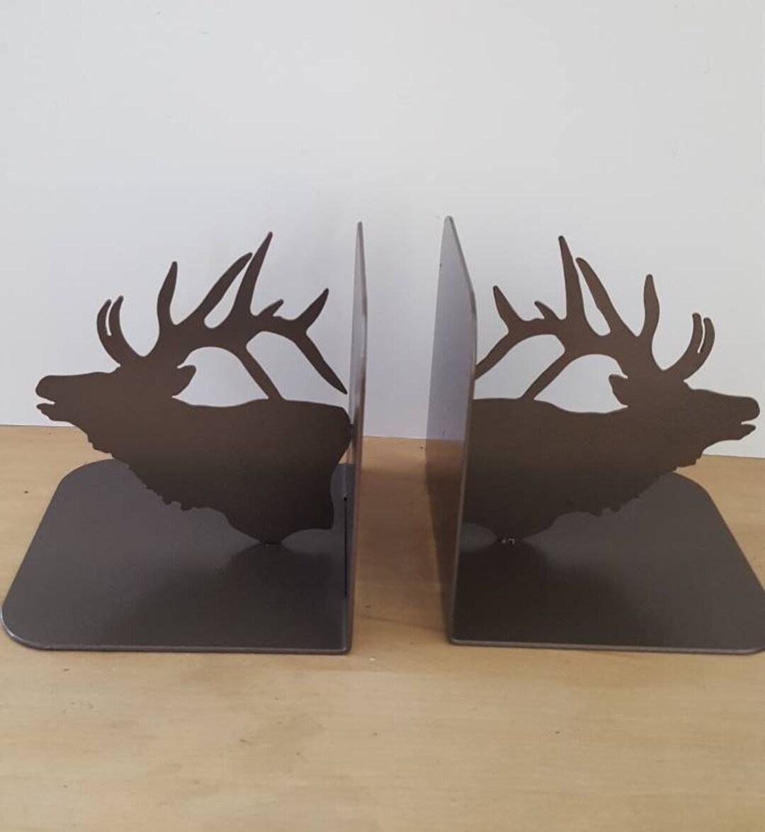 Elk Metal Bookends. Elk Bookends. Elk Decor. Metal Art. Metal Bookends ...