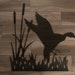 Duck Metal Decor. Metal Duck With Cattails and Swampgrass. - Etsy UK