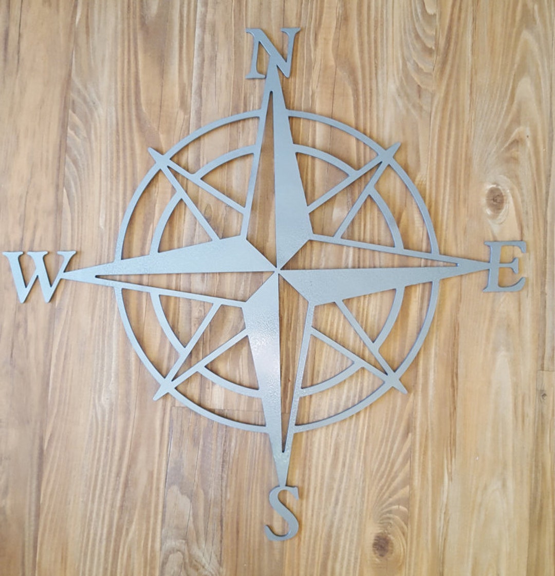 Compass Wall Art. Metal Wall Art. Metal Home Decor. Home Decor. Compass ...