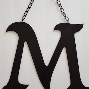 Letter M. Black M. Large Metal M. Metal Letter M. Wedding Decor. Home ...