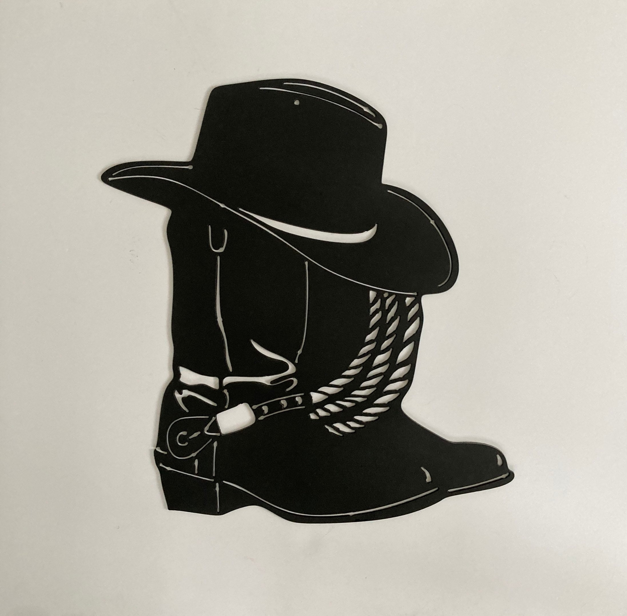 Cowboy Metal Art. Cowboy Hat Cowboy Boots Rope. Cowboy Home - Etsy