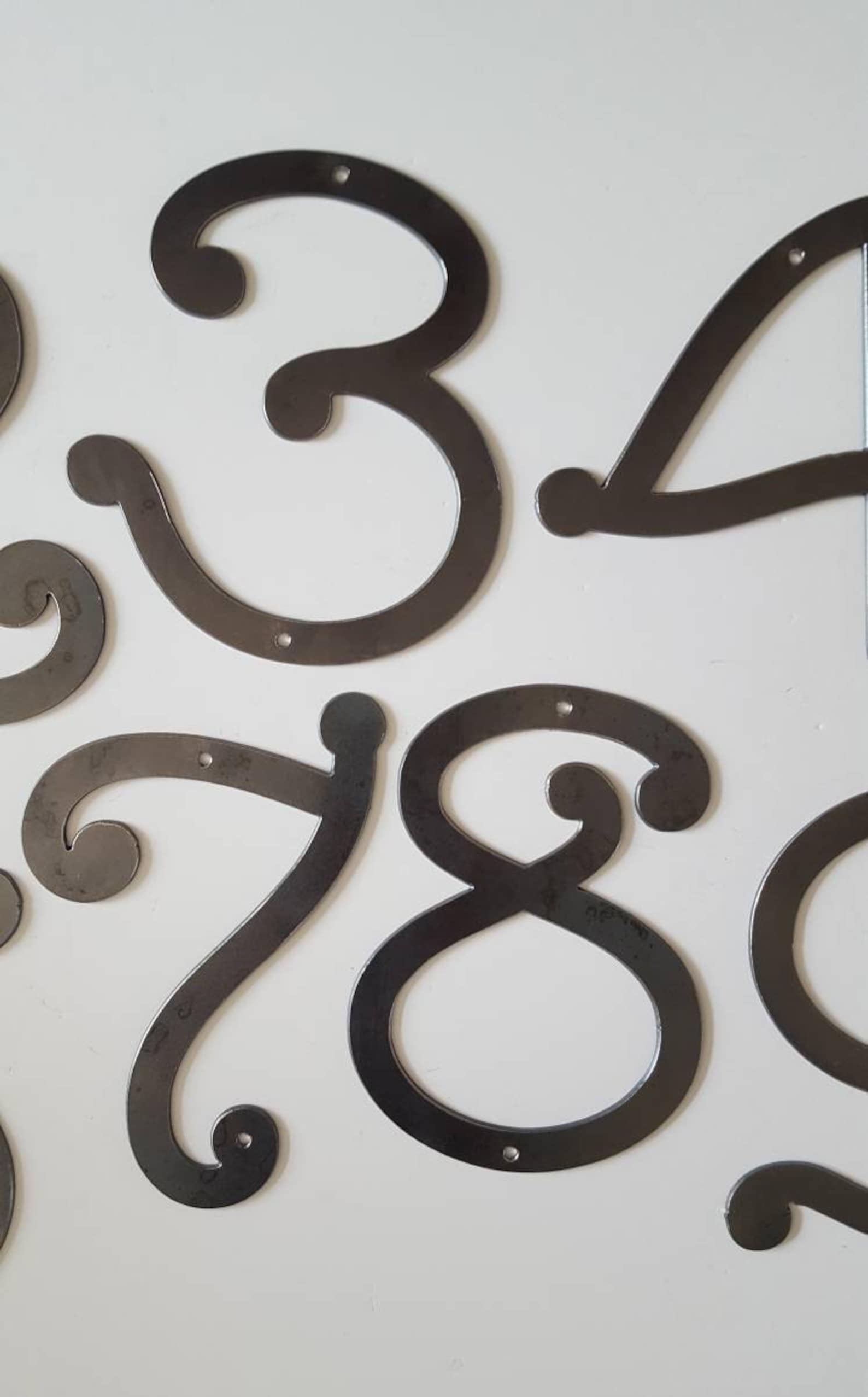 6 inch House Numbers. Large Metal House Numbers. Large House | Etsy