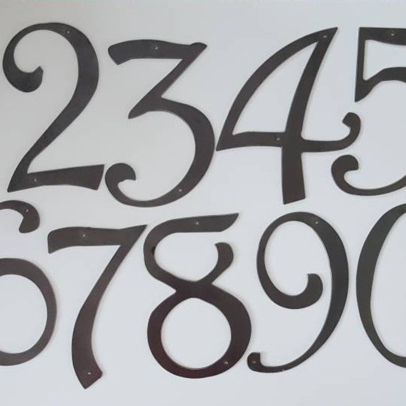 Metal House Numbers - Etsy