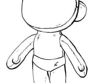 Chibi Doll Base Fabric - Etsy