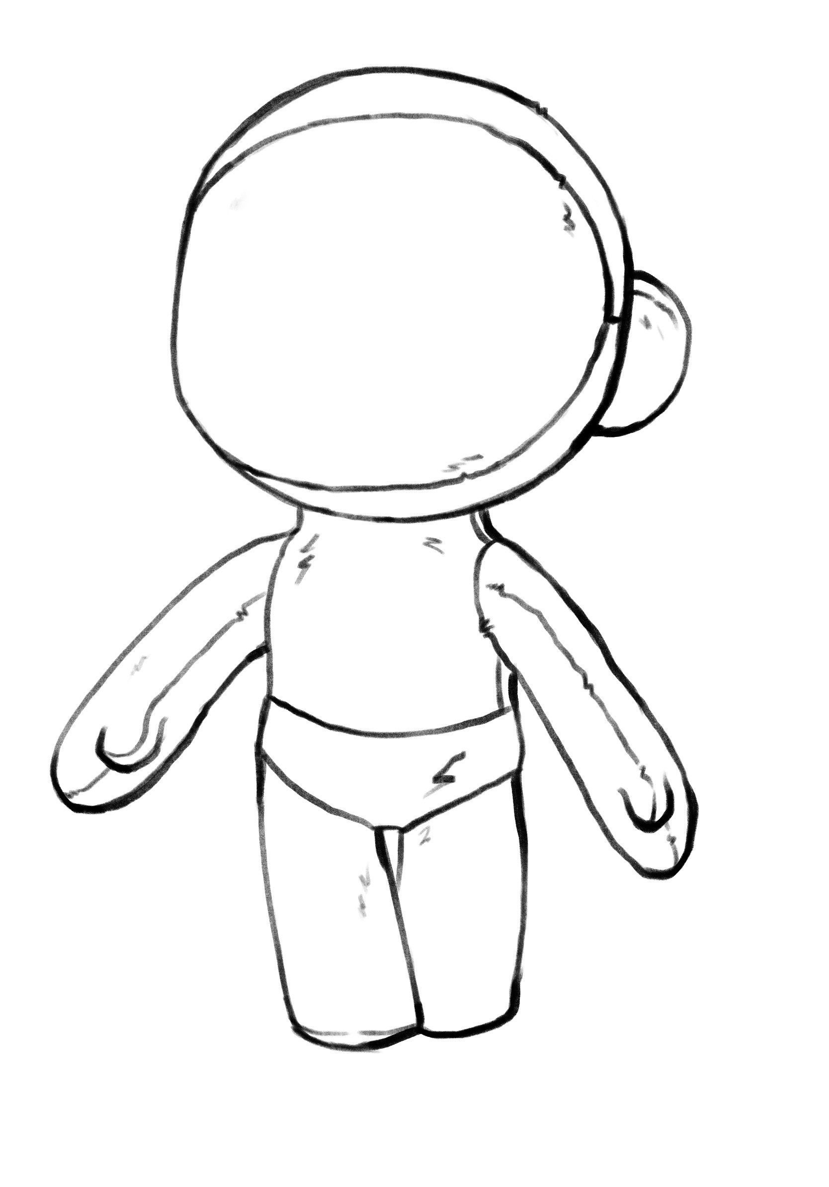 Blank Chibi Template Boy