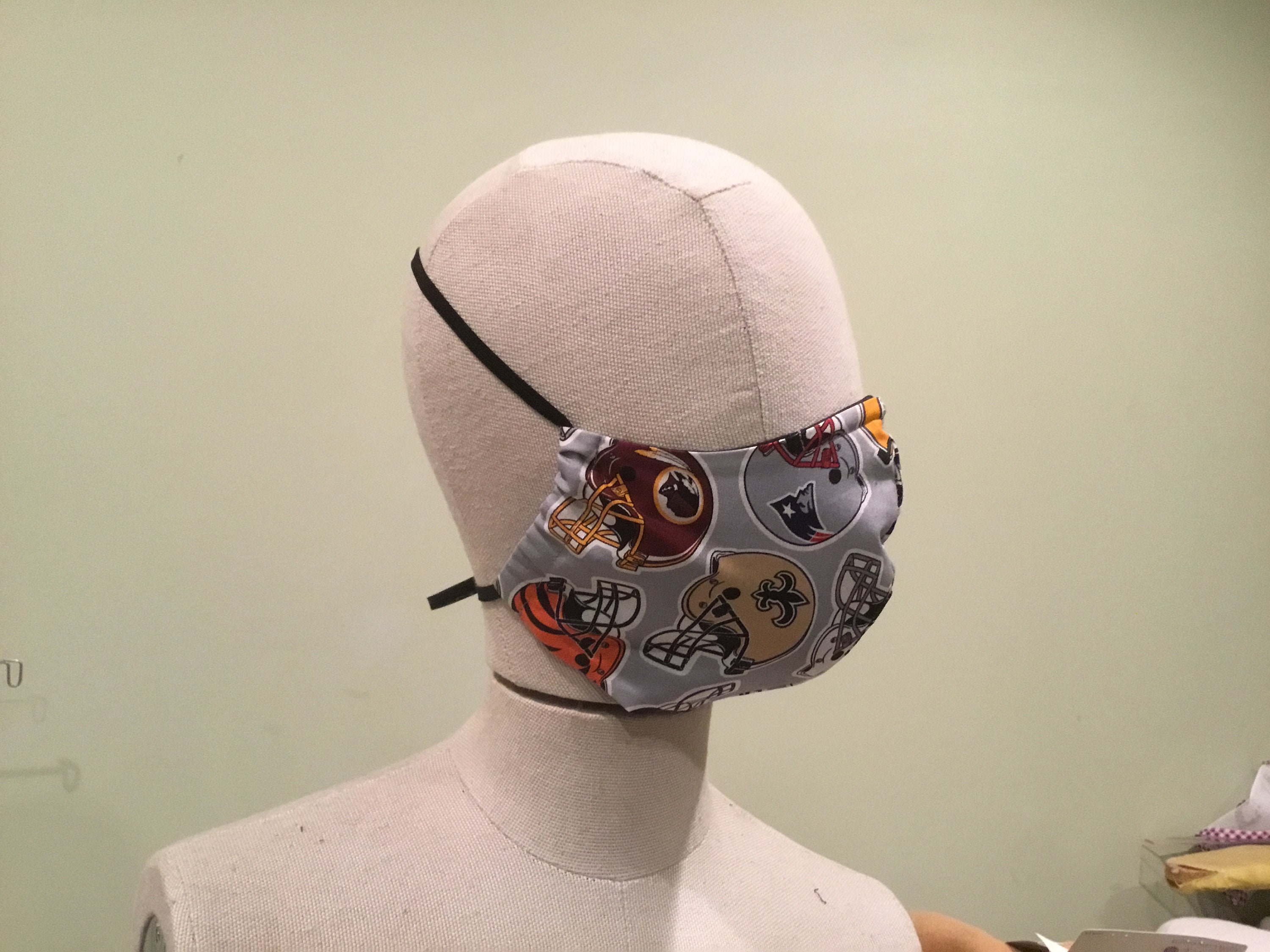 Máscara facial transpirable de doble capa con nariz con cable - Etsy España