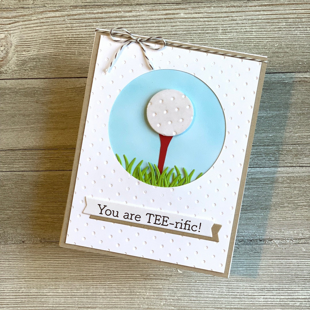 You Are Tee-firifc, Masculine Greeting Card, Golf, Golf Ball - Etsy