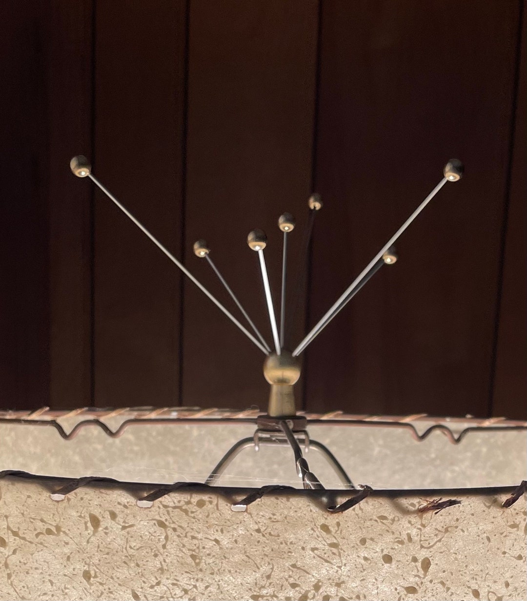 Atomic Starburst Lamp Shade Finial Mid Century Modern Mcm Sputnik - Etsy