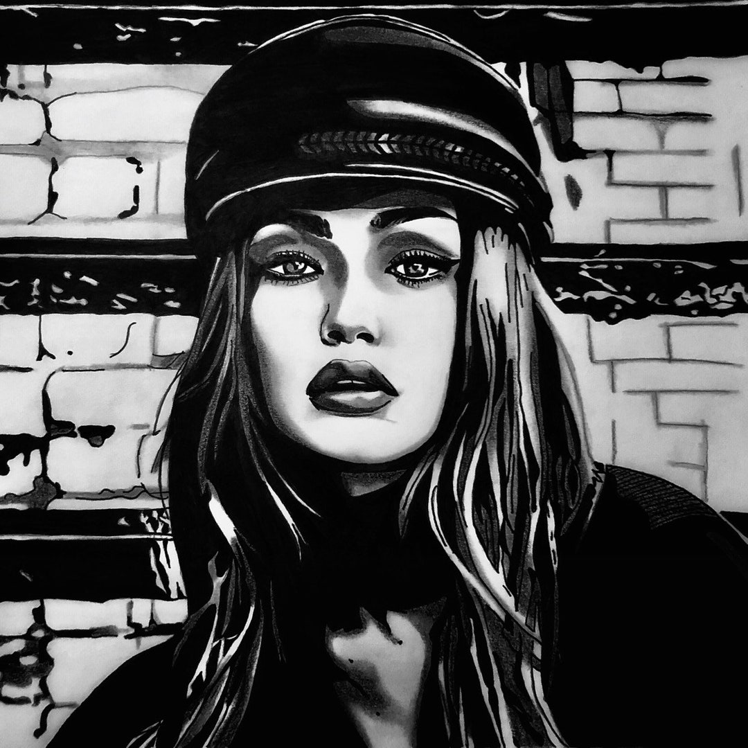 Original Drawing of Gigi Hadid - Etsy