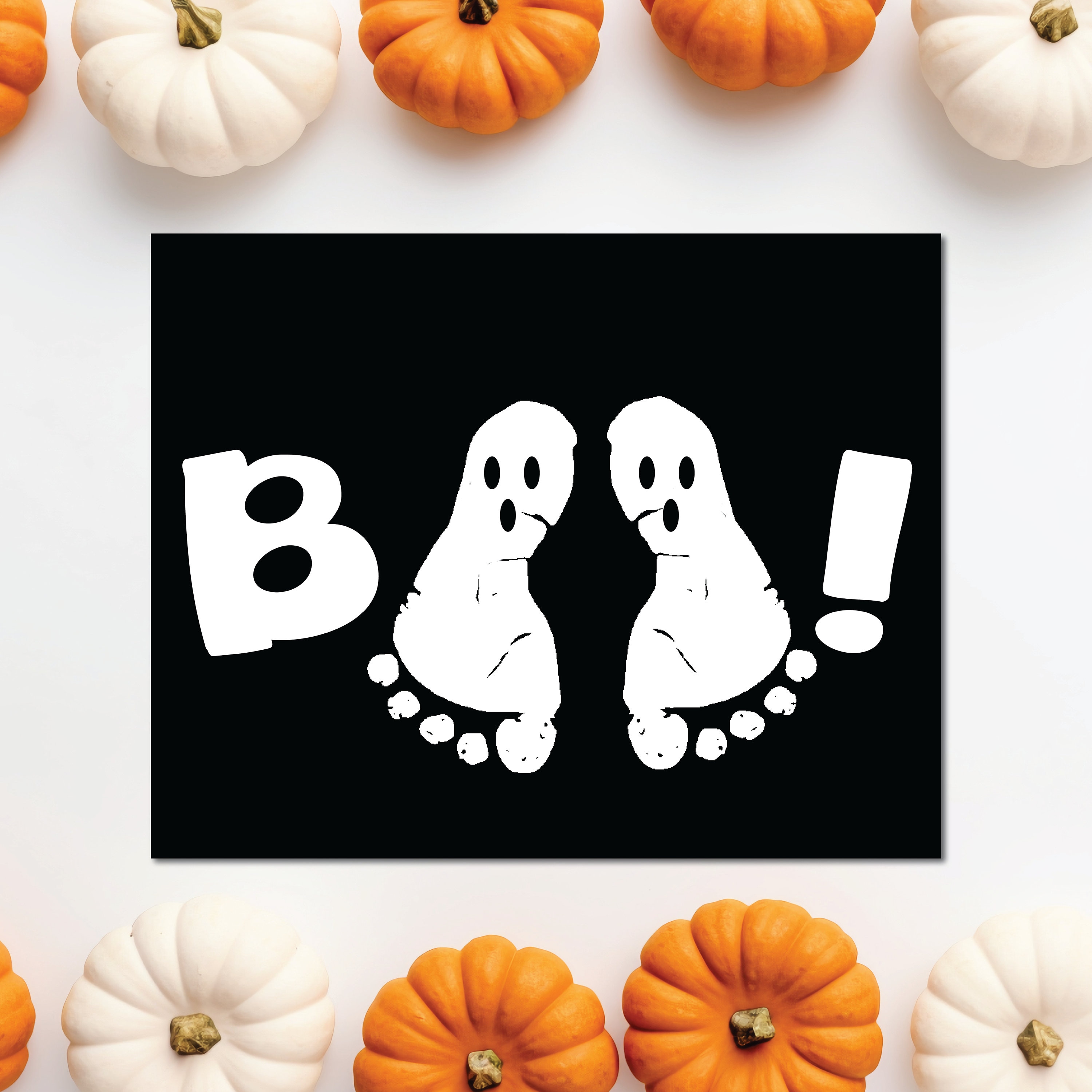 Halloween Handprint Footprint Craft, DIY Craft for Kids Art, Baby ...