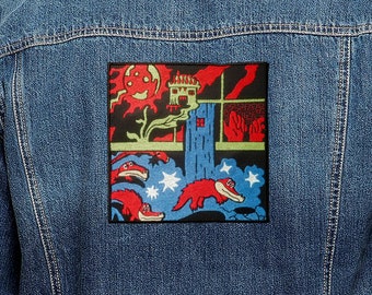 King Gizzard & the Lizard Wizard Back Patch. Sew on Patch. - Etsy