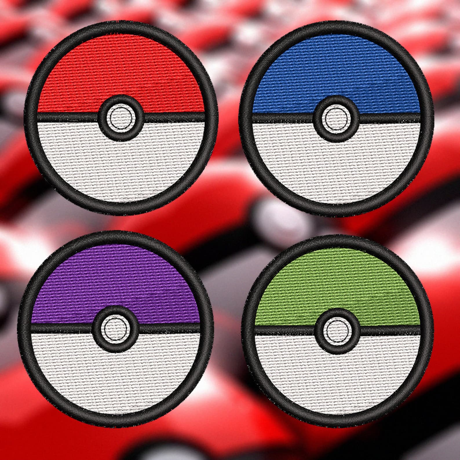 NEW! Pokeball Patch! (slight Redesign, Larger) - Etsy
