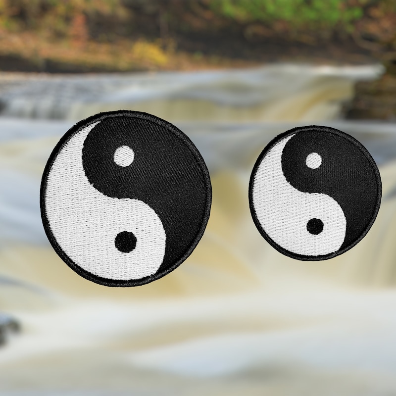 Iron on Patches Yin Yang - Etsy