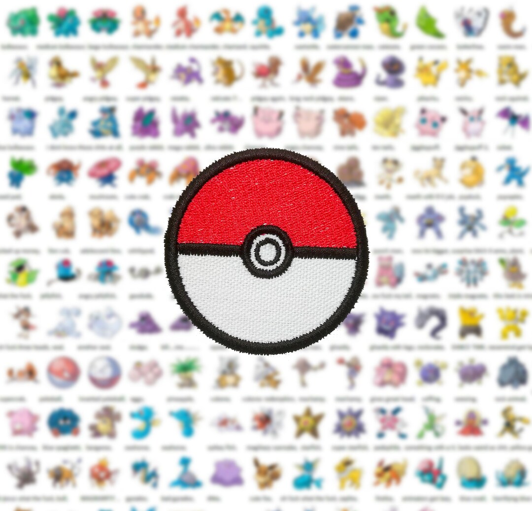 NEW! Pokeball Patch! (slight Redesign, Larger) - Etsy