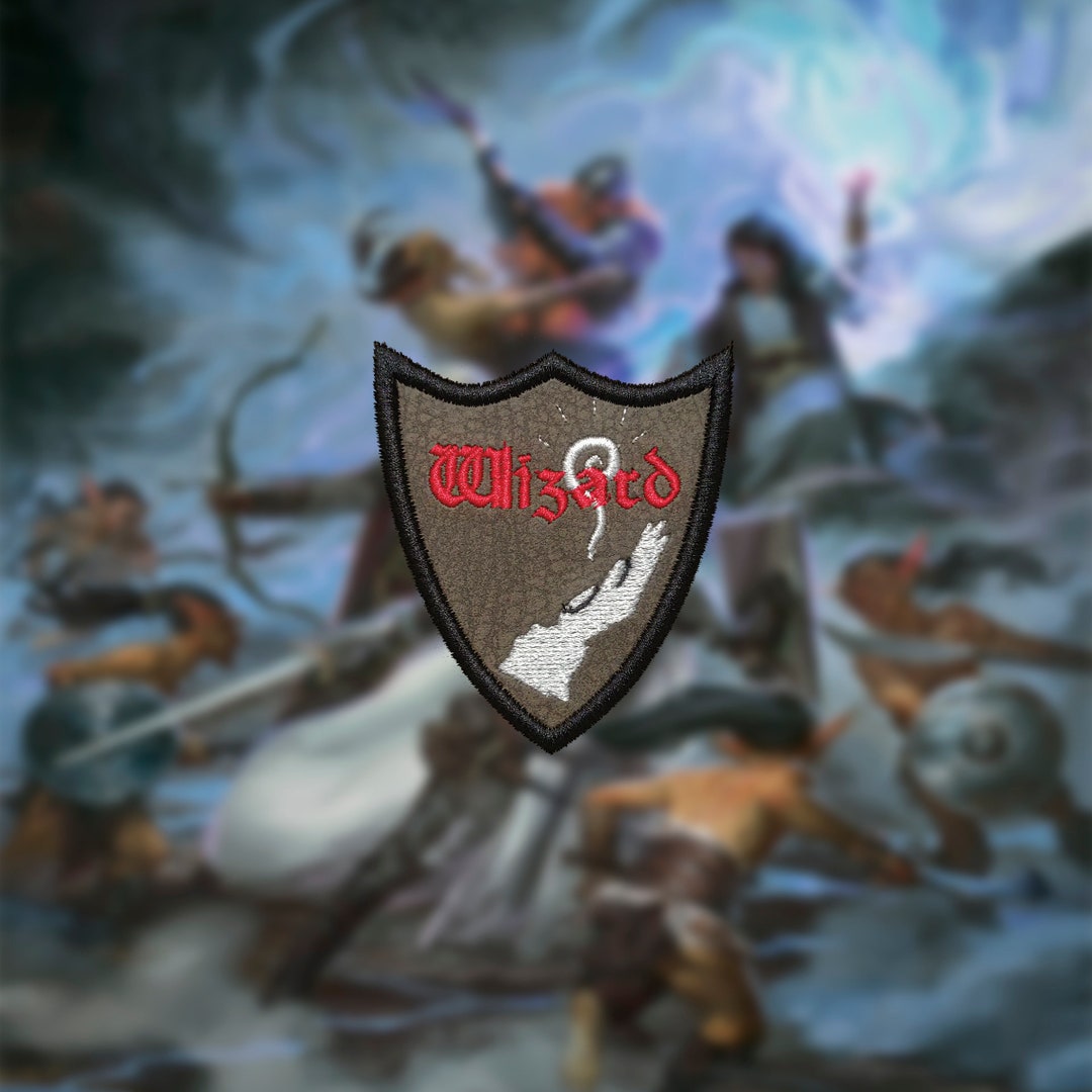 New D&D Wizard Character Badge - Etsy