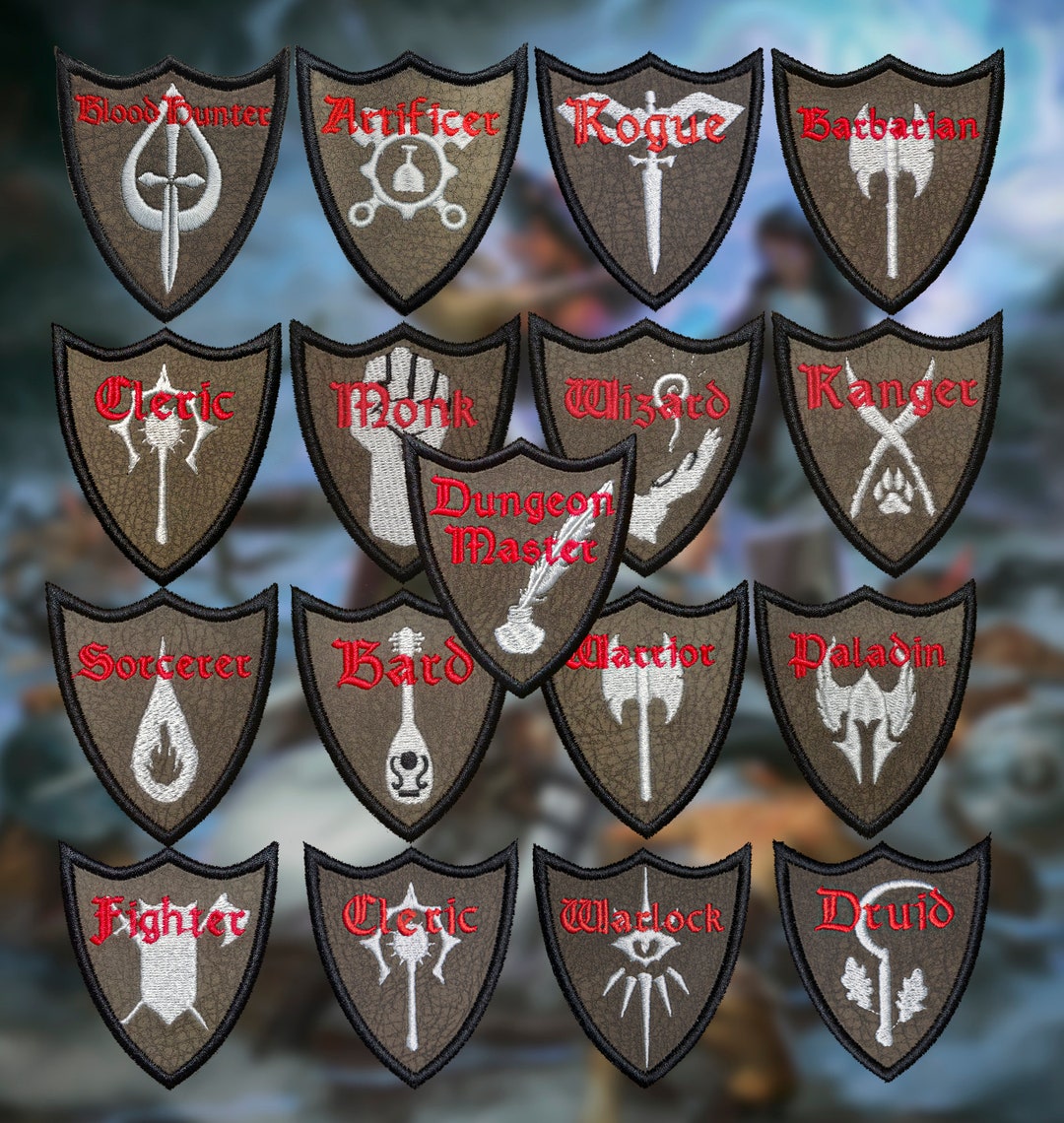 New! D&D Character Badges! - Etsy