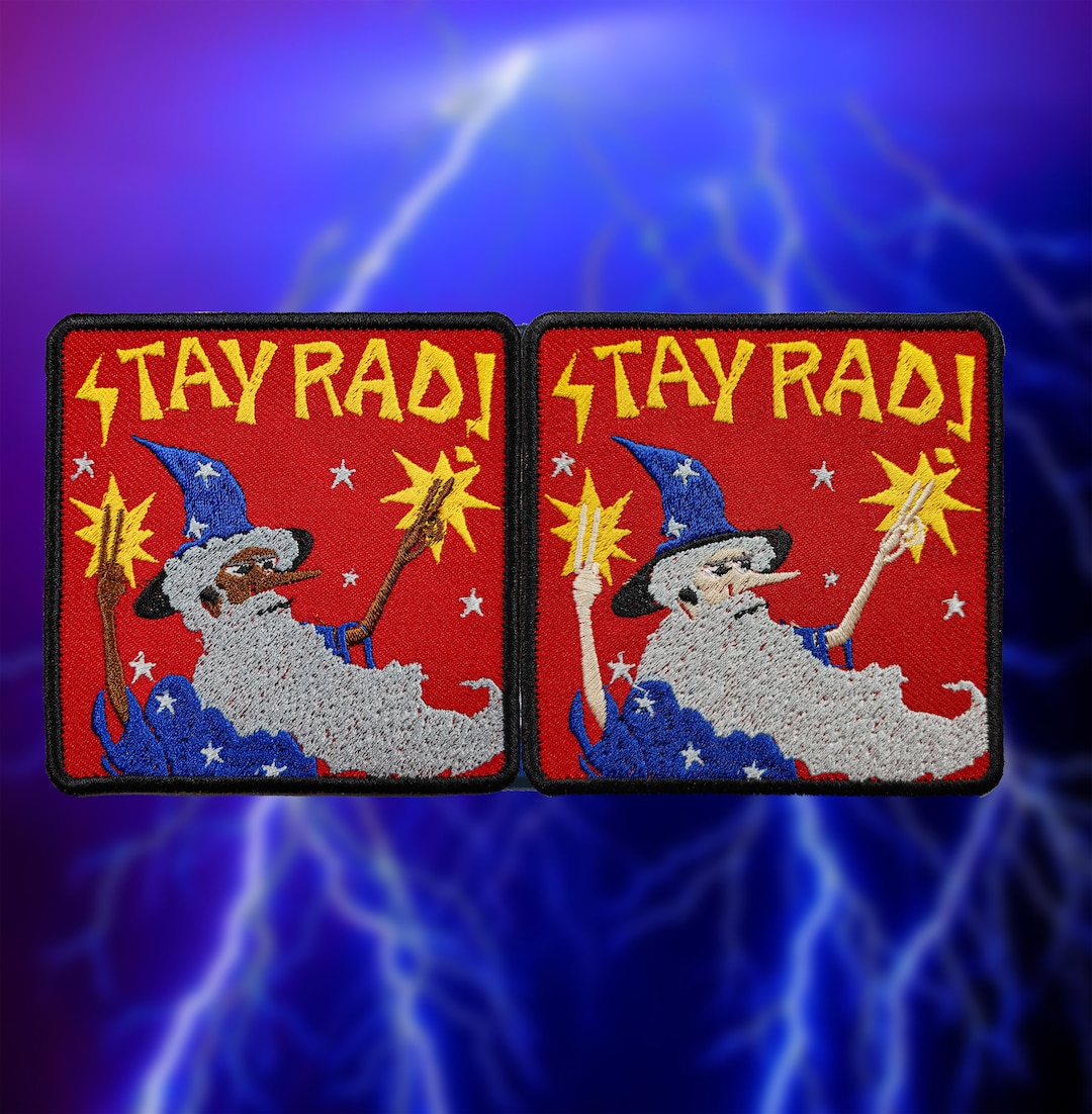 New! Stay Rad Wizard Patch! - Etsy