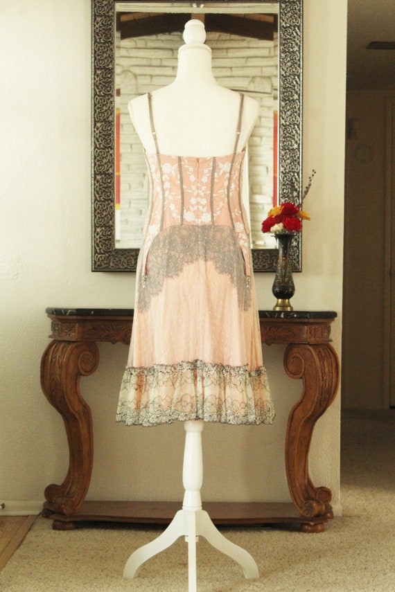 RARE Designer Byron Lars Beauty Mark Lingerie Dress - Gem