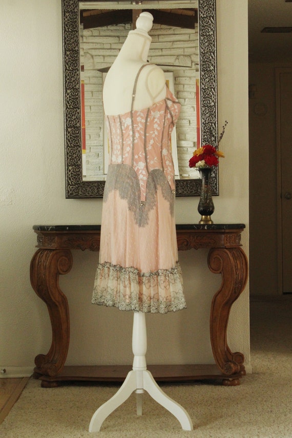 RARE Designer Byron Lars Beauty Mark Lingerie Dress - Gem