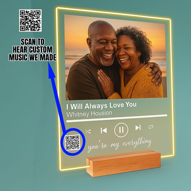 Glass Spotify Art - Etsy