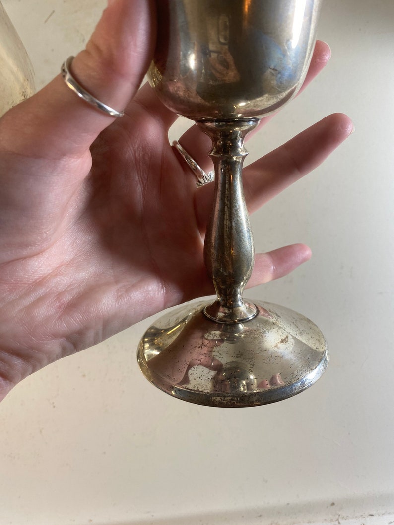 Vintage Set of 8 Gorham Sterling Silver Goblets - Etsy