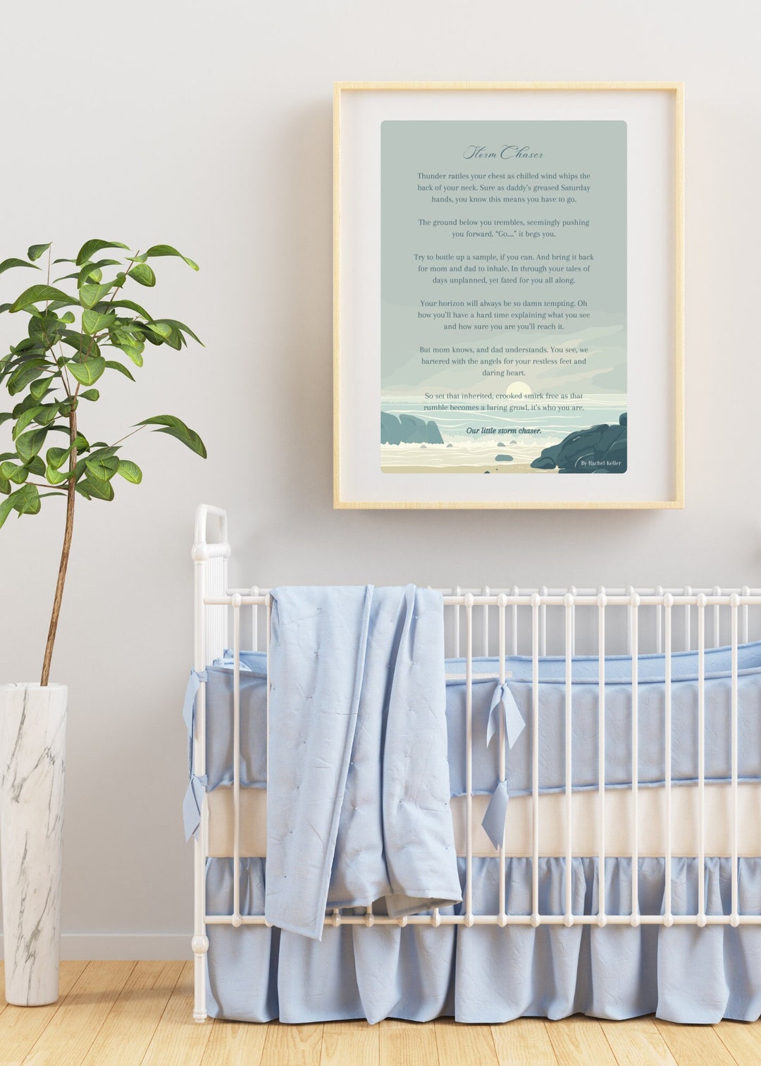 Nursery Wall Décor Poem Digital Download Ocean Nursery Art - Etsy