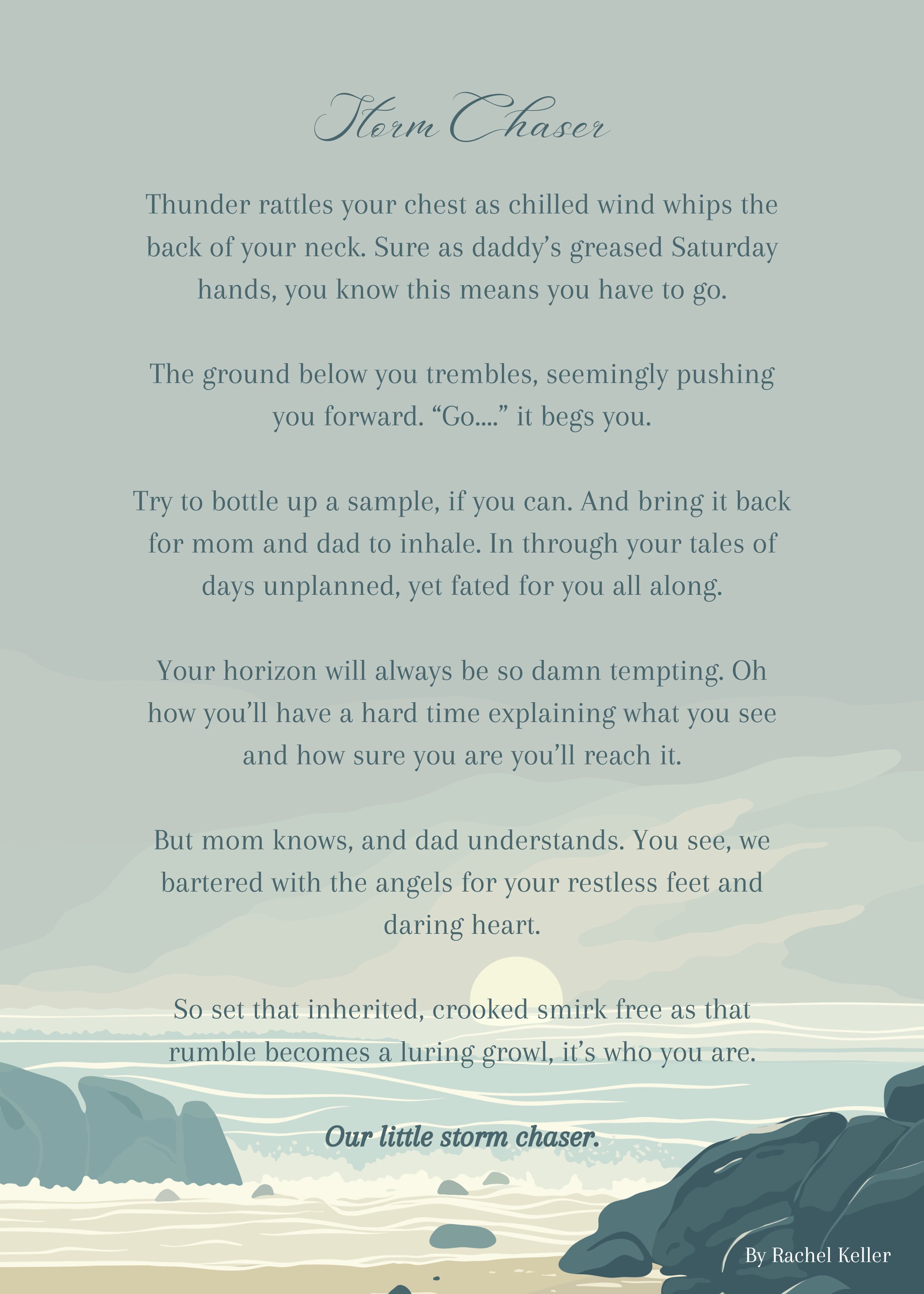 Nursery Wall Décor Poem Digital Download Ocean Nursery Art - Etsy