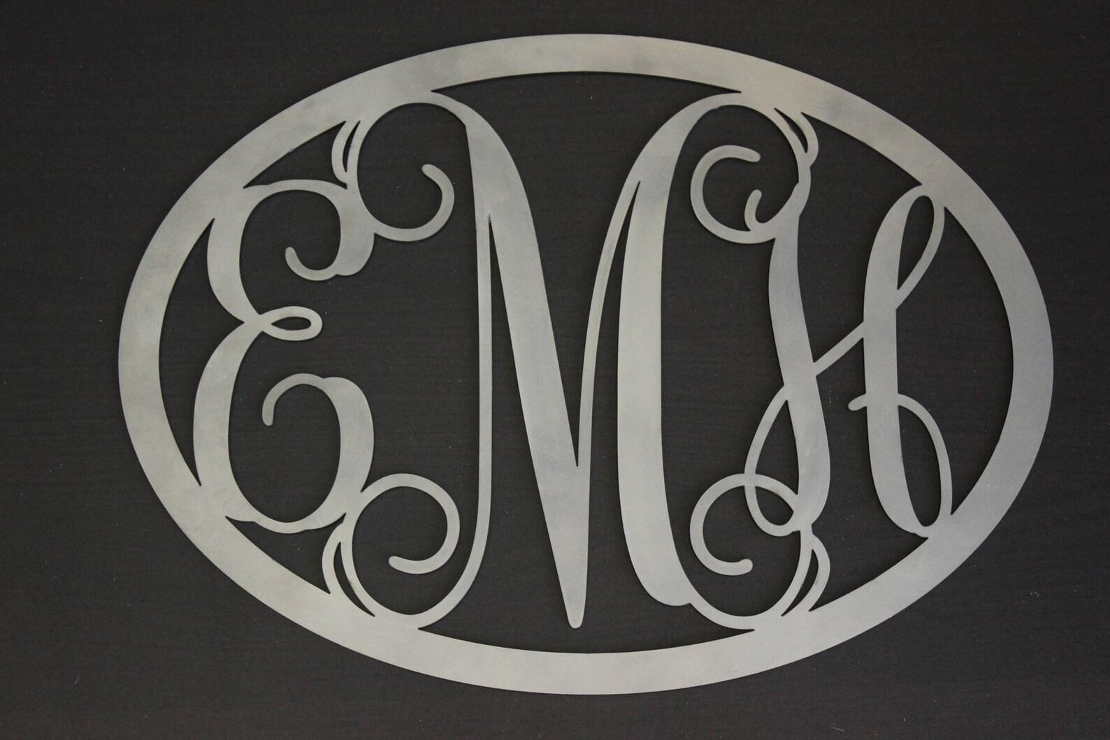 Large Metal Wood Monogram Sign Wall Hanging Weddings - Etsy