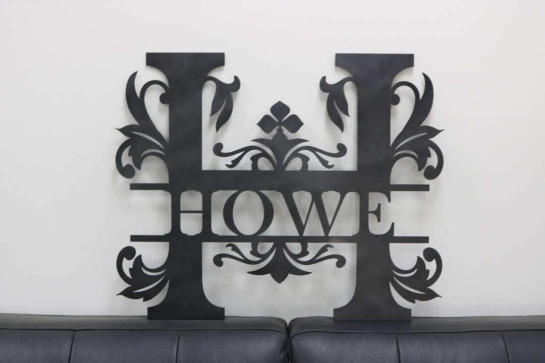 Large Family Initial Sign Last Name Sign Wall Hanging Weddings Photo ...