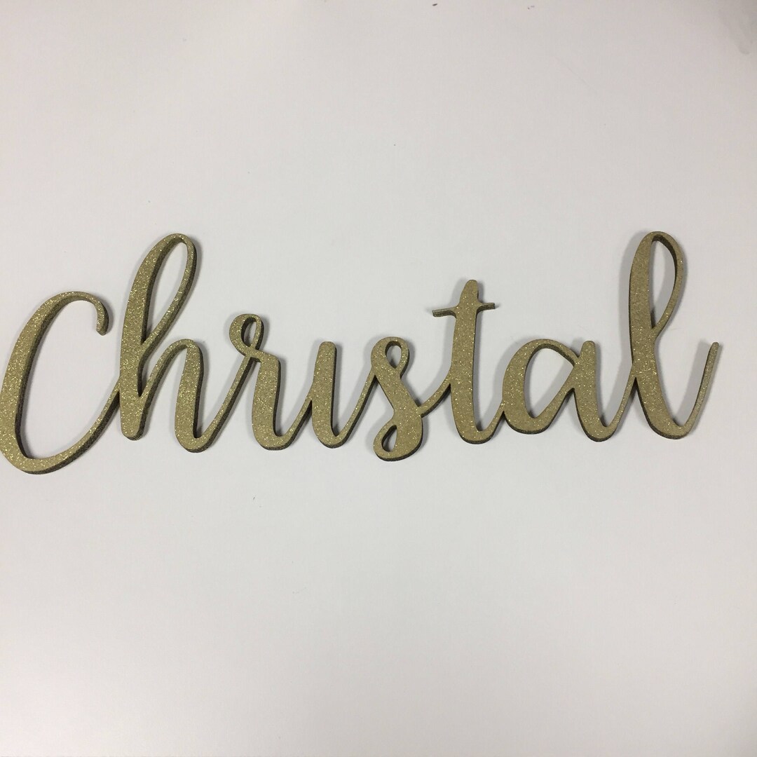 Custom Wood Cursive Name Sign Wood Wall Art Family Sign - Etsy