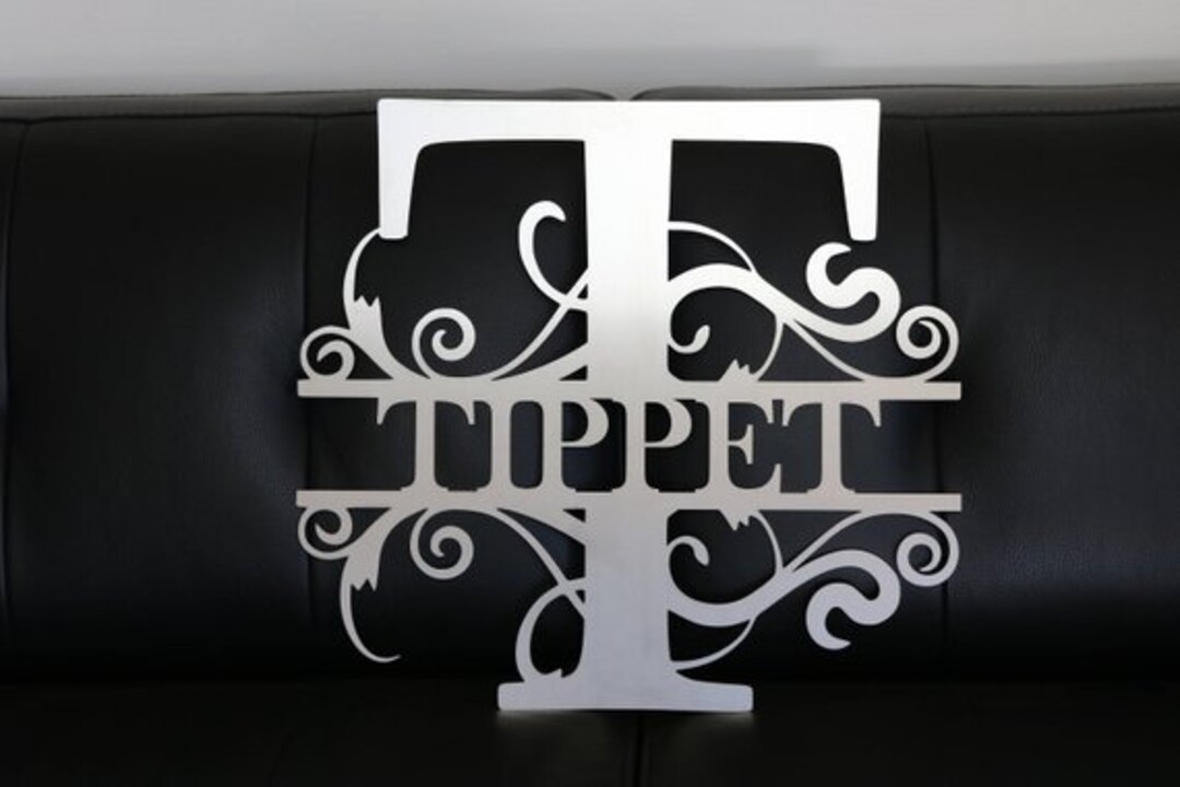 Large Metal Family Initial Sign 24 20 18 15 - Etsy