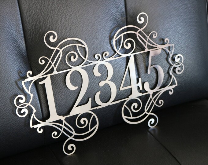 House Number Metal Sign Address Sign Home Address Sign Address Number ...