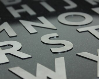 Metal Letters L Medium Metal Letters Metal Numbers Custom Sign Metal ...