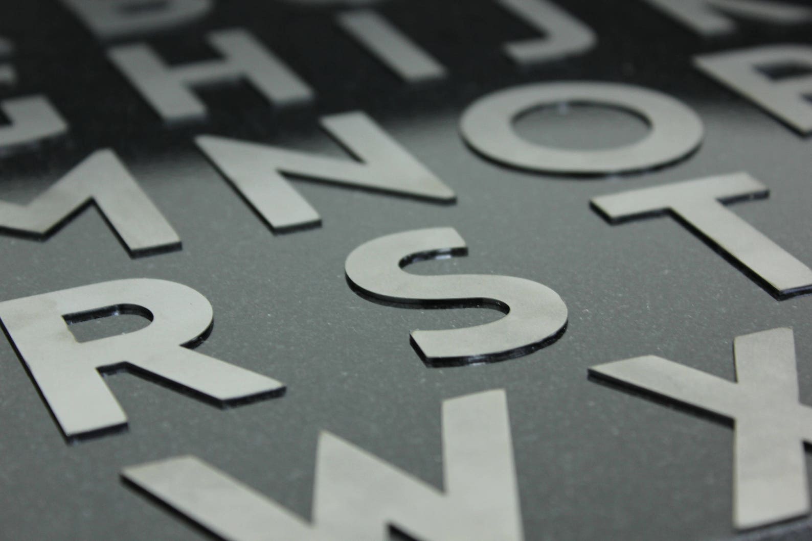 Metal Letters L Medium Metal Letters Metal Numbers Custom | Etsy